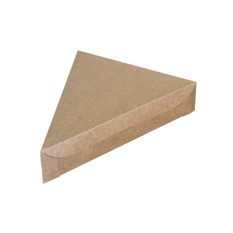 Kraft Paper Cake Slice Boxes- Triangular